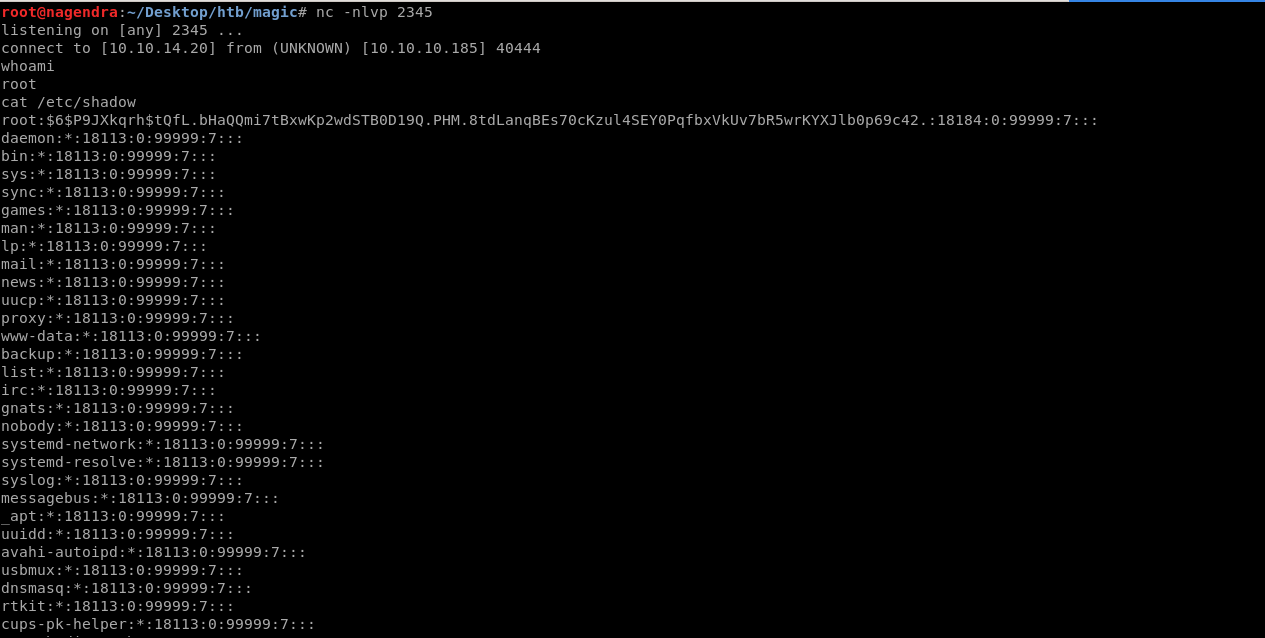 Hackthebox Magic writeup - WHATINFOTECH