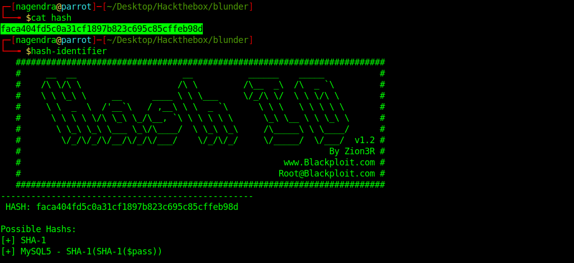 HackTheBox Blunder Writeup - WHATINFOTECH