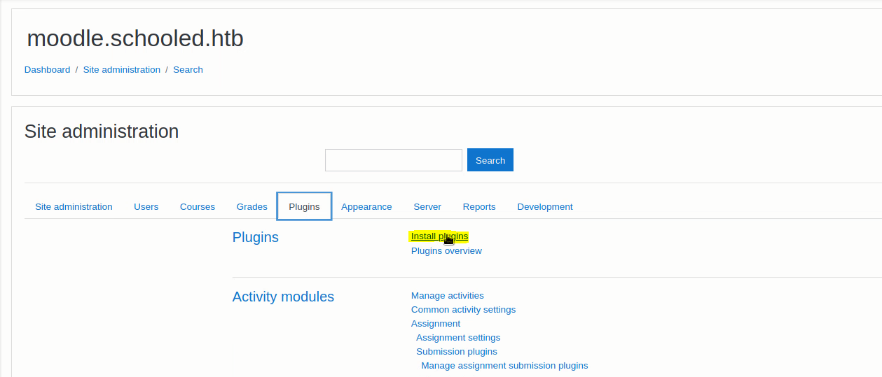 Hackthebox Schooled writeup - WHATINFOTECH