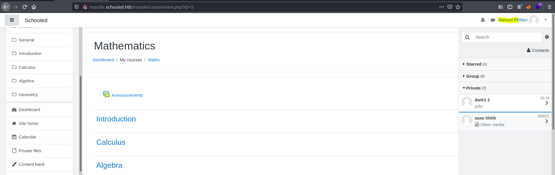 Hackthebox Schooled writeup - WHATINFOTECH