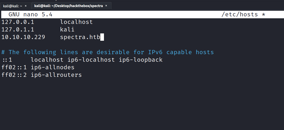 Hackthebox Spectra writeup - WHATINFOTECH