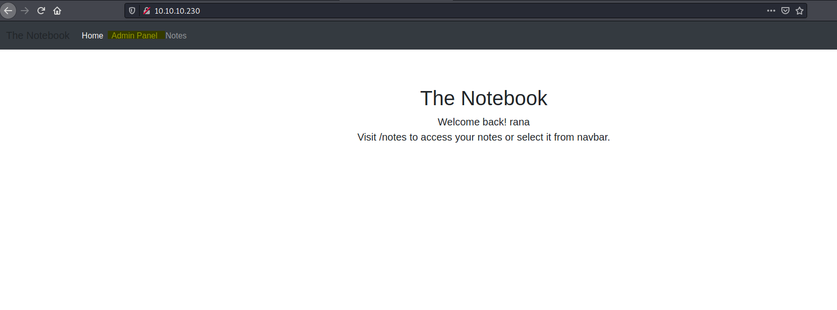 Hackthebox thenotebook writeup - WHATINFOTECH